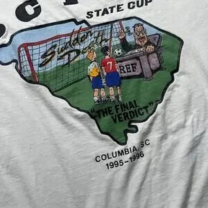 adidas | Shirts | Adidas L Vintage Scysa State Cup Soccer Tshirt White ...